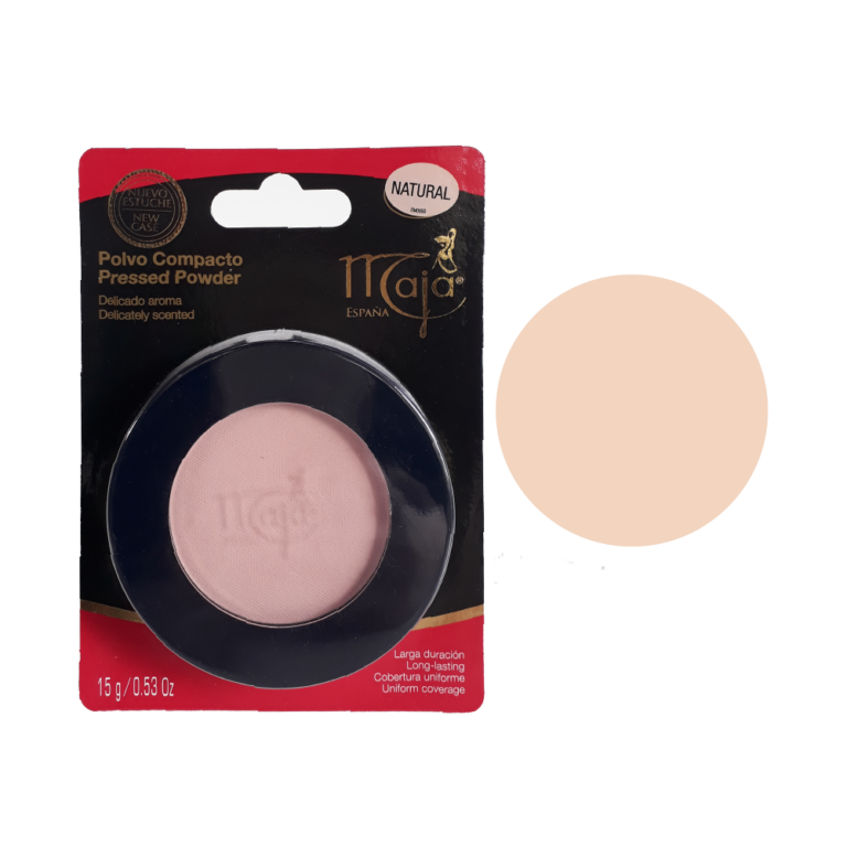 Maja Polvo Compacto Natural 15G Blister - Esfera Naranja